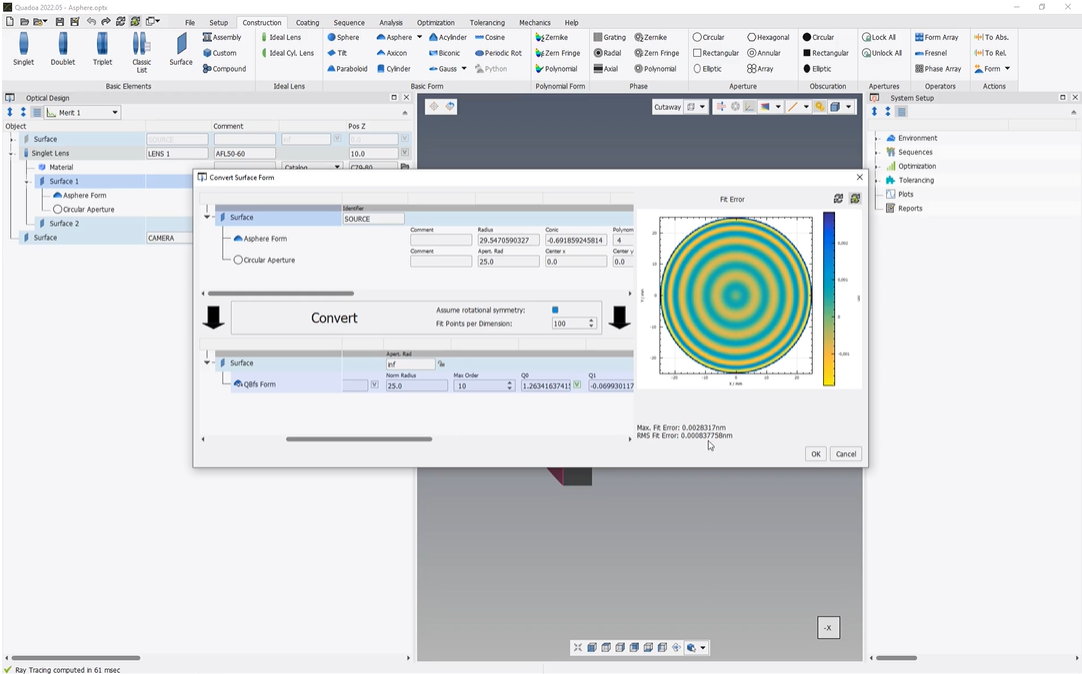 Convert Surface Form Wizard - Dyoptr Convert Surface Form Wizard - Dyoptr
