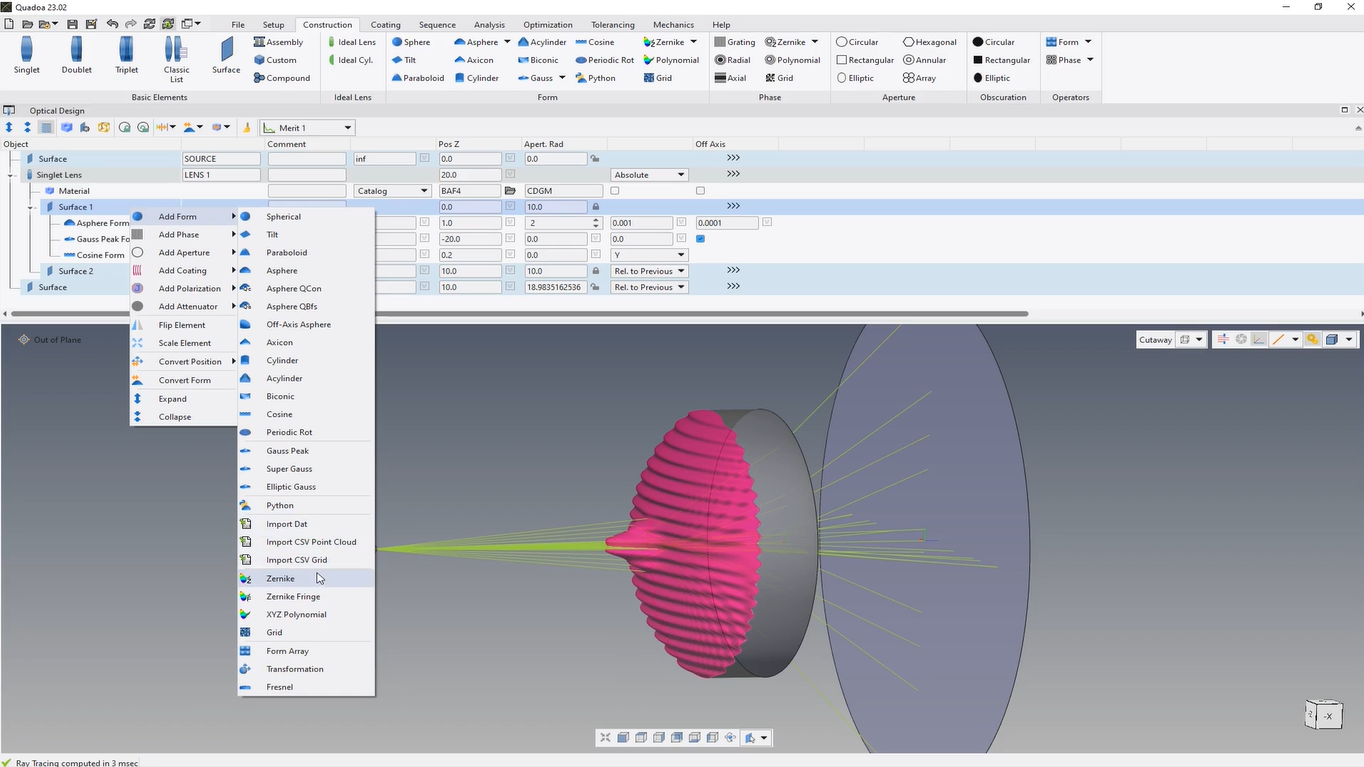 Surface Stack Definition - Dyoptr